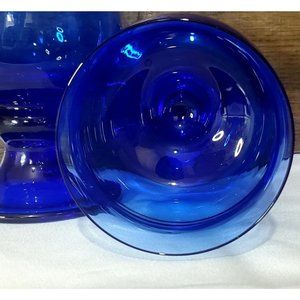 IVV Crystal | Dining | 2 Sapphire Blue Wine Glasses Water Goblets Made ...